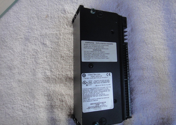 The IC660TBA104 terminal assembly is a GE Fanuc terminal with 4 inputs ...